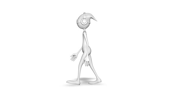 3d Character Man Walk Loop On White Background, Motion Graphics | VideoHive