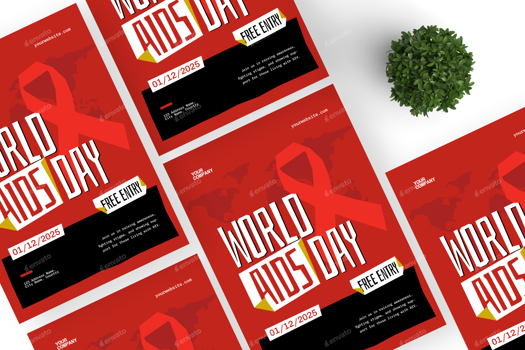 World Aids Day - Flyer Set, Print Templates | GraphicRiver