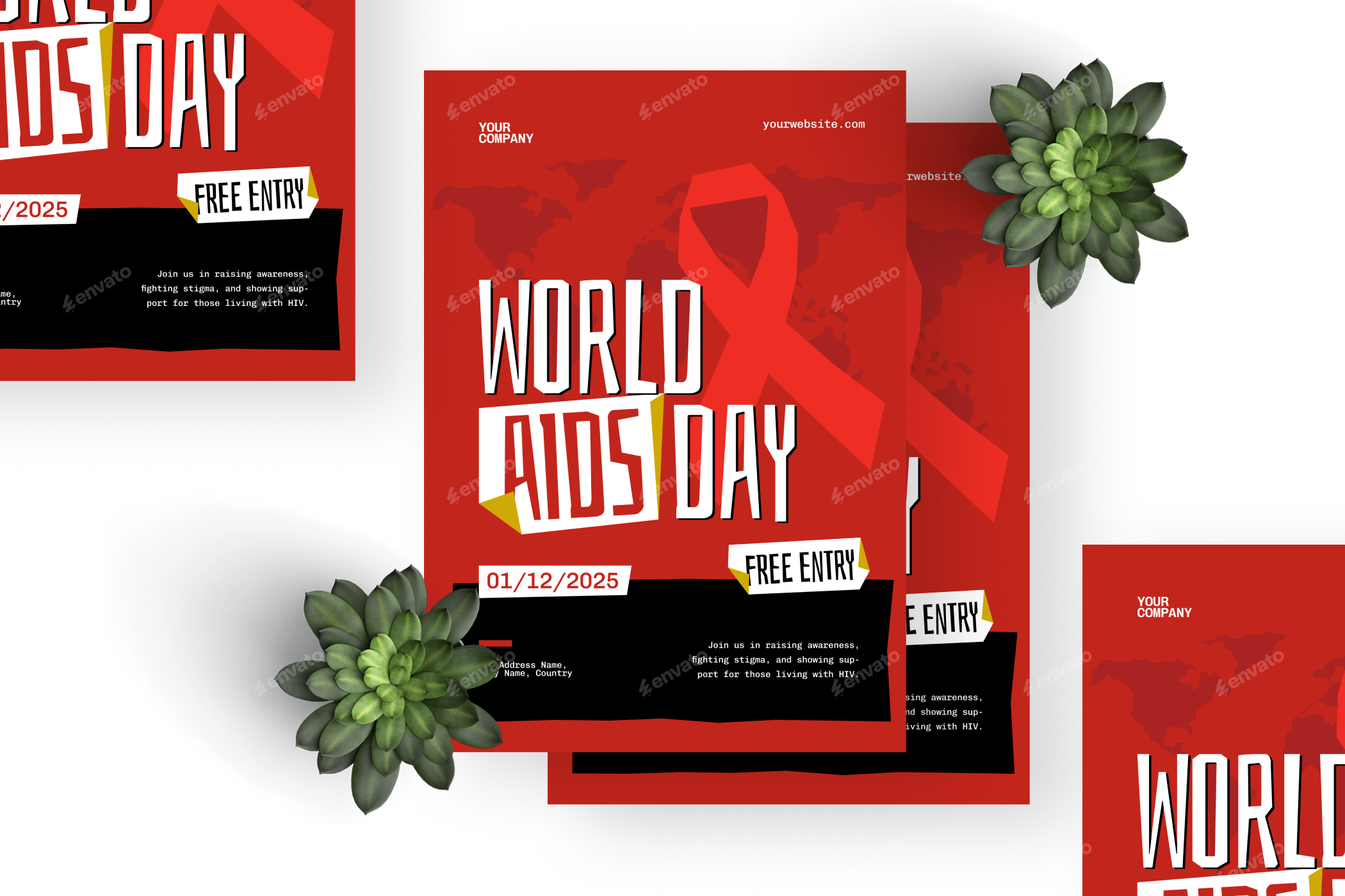 World Aids Day - Flyer Set, Print Templates | GraphicRiver