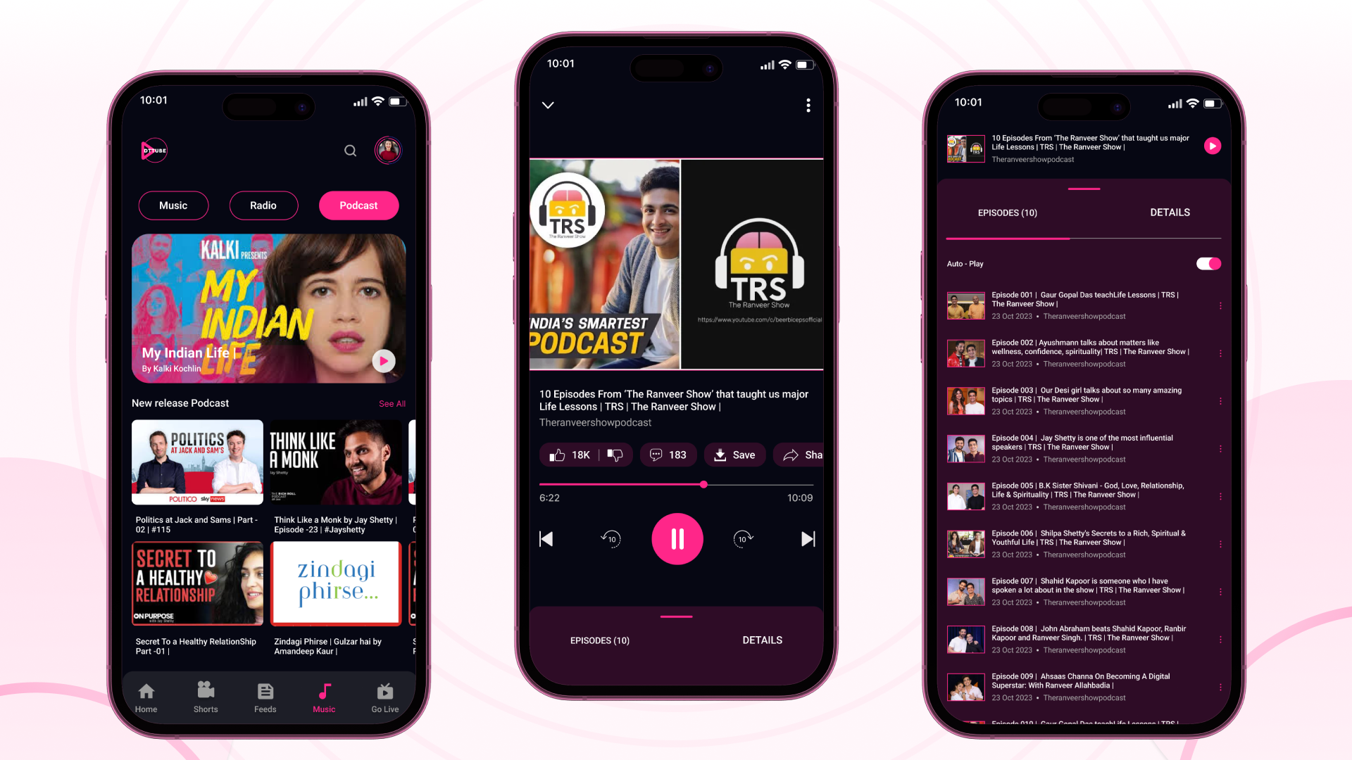DTTube-Video-Reels-Podcast-Live Streaming Flutter App Android-iOS-Web with Admin Panel YouTube ...