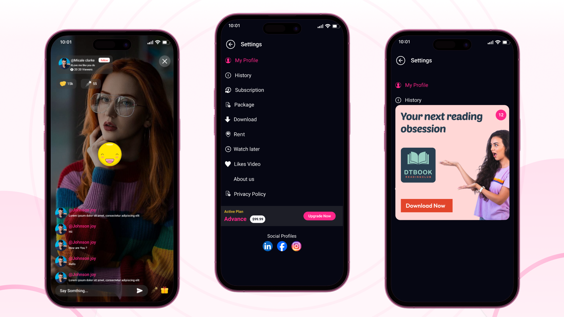 DTTube-Video-Reels-Podcast-Live Streaming Flutter App Android-iOS-Web with Admin Panel YouTube ...