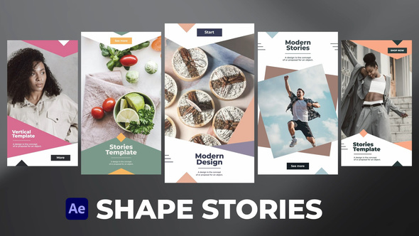 Shape Stories for After Effects, After Effects Project Files | VideoHive