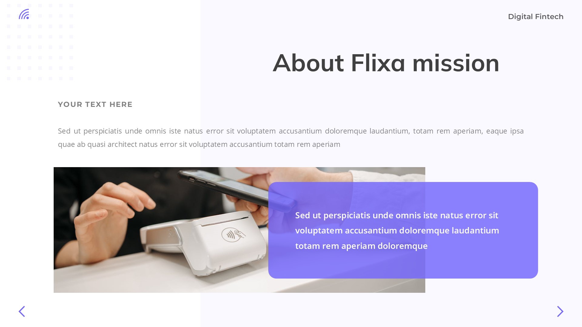 Flixa - Financial technology PowerPoint template, Presentation Templates