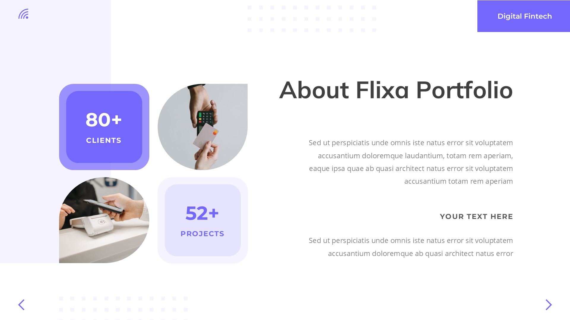 Flixa - Financial technology PowerPoint template, Presentation Templates
