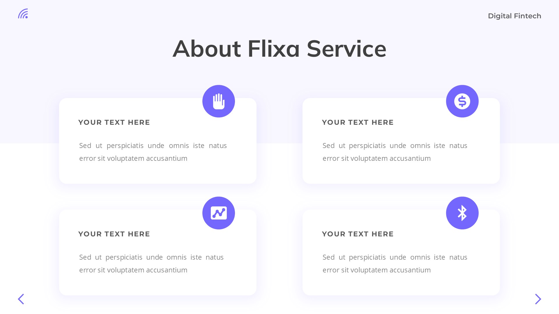 Flixa - Financial technology PowerPoint template, Presentation Templates