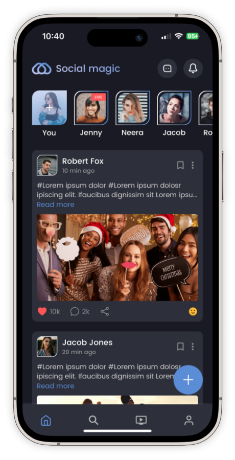 Social Media App Template in React Native | Instagram Clone | Multi ...