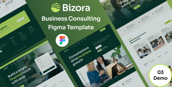 Bizora - Business Consulting Figma Template by qubohub | ThemeForest