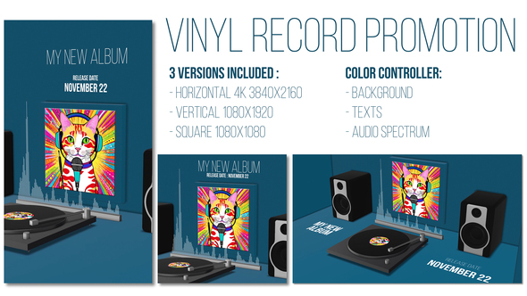 Vinyl Record Promotion, After Effects Project Files | VideoHive