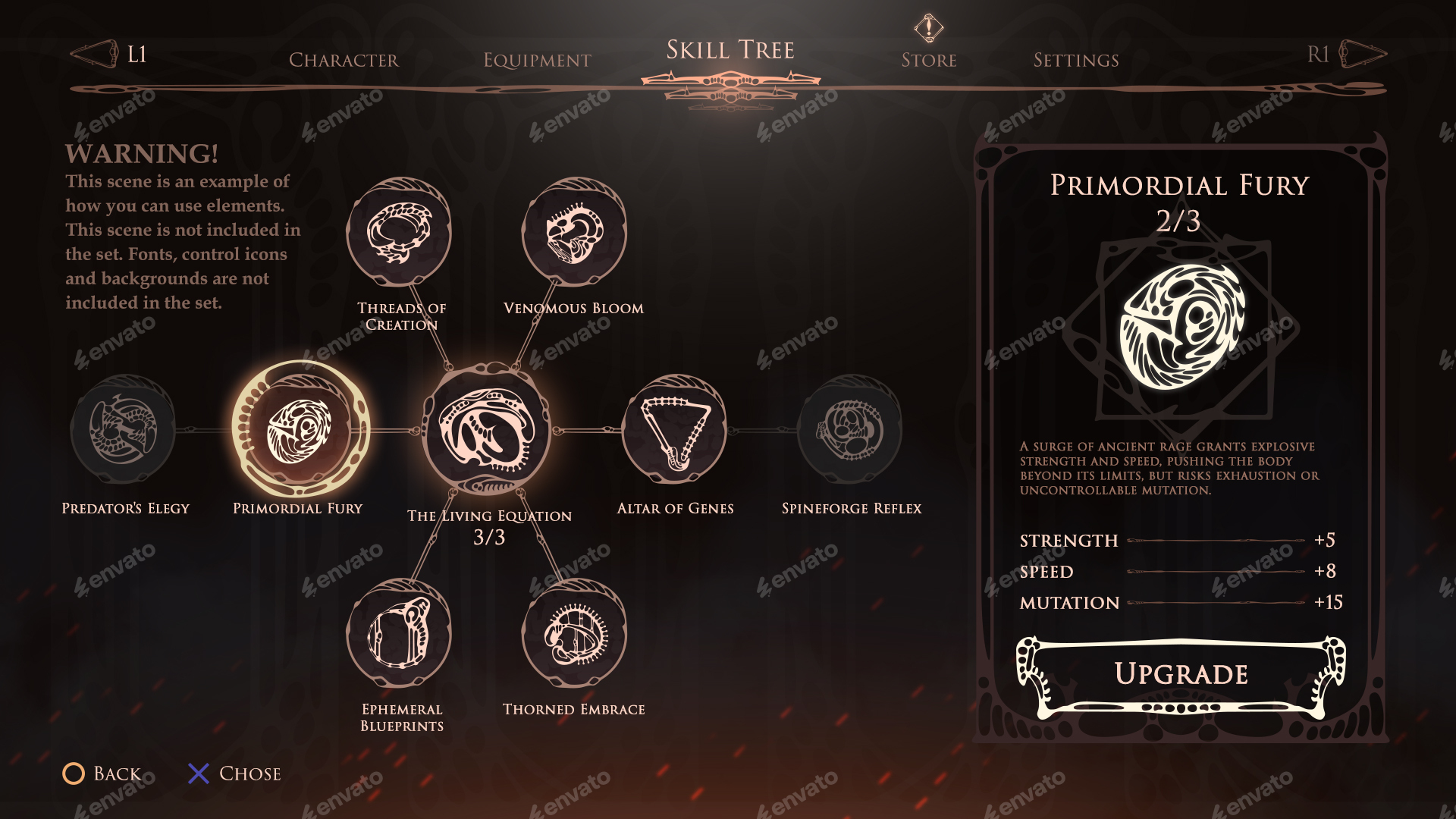 Biopunk UI Set, Game Assets | GraphicRiver