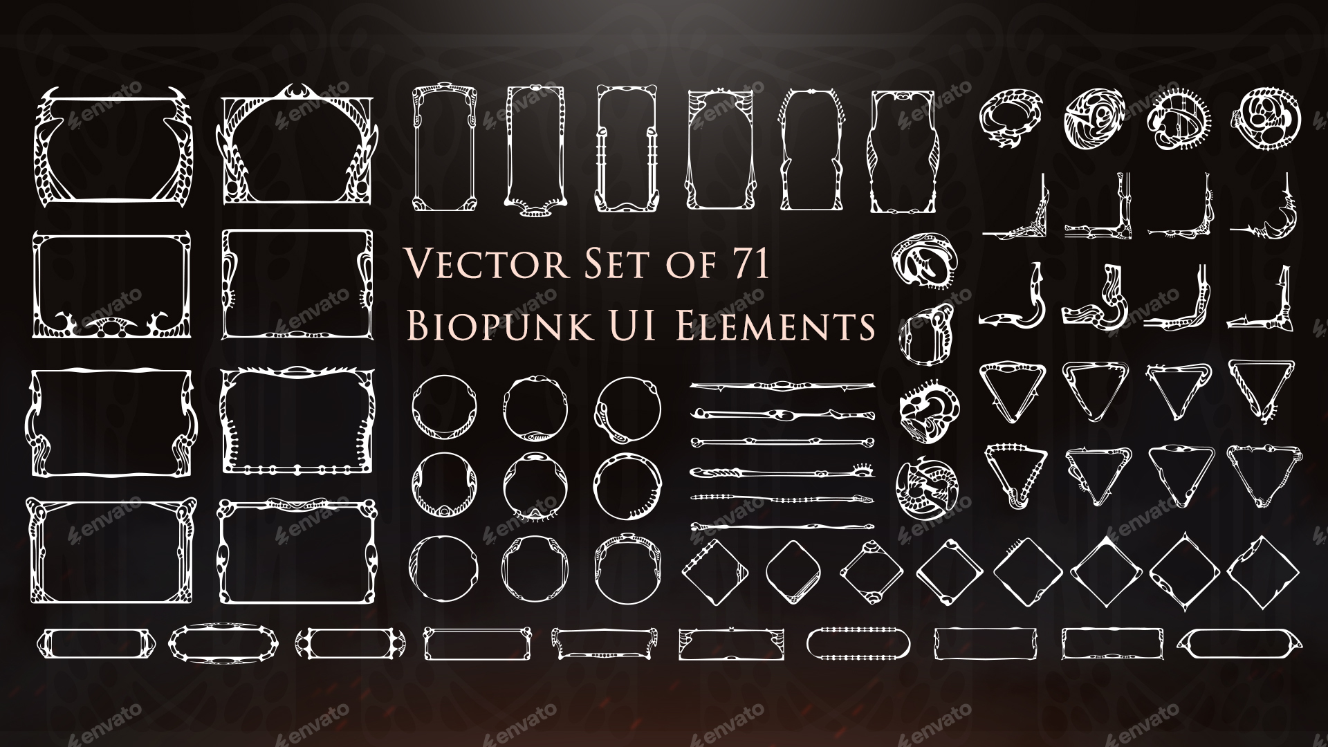 Biopunk UI Set, Game Assets | GraphicRiver