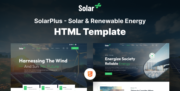 SolarPlus - Solar & Renewable Energy HTML Template by Theme-Junction