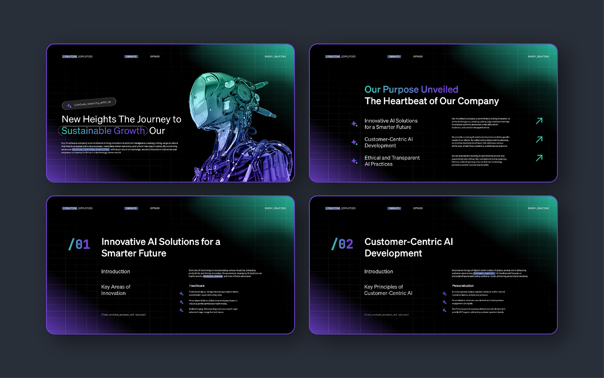 AI: Artificial Intelligence Keynote Presentation Template, Presentation ...