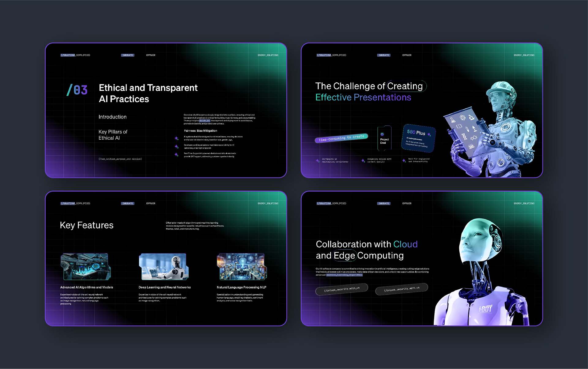 AI: Artificial Intelligence Keynote Presentation Template, Presentation ...
