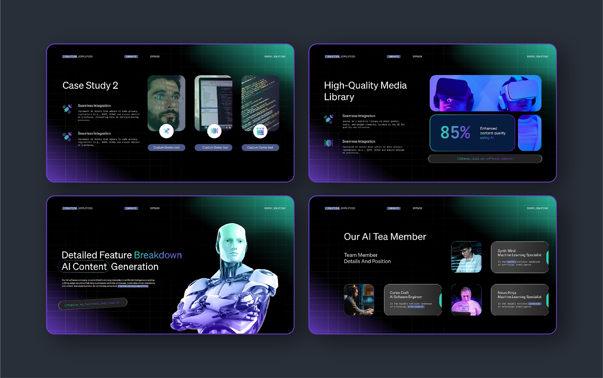 AI: Artificial Intelligence Keynote Presentation Template, Presentation ...