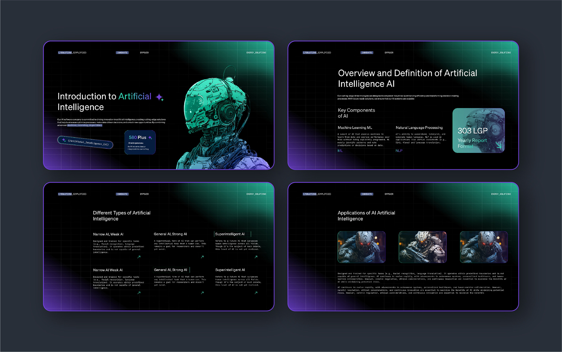 AI: Artificial Intelligence Keynote Presentation Template, Presentation ...