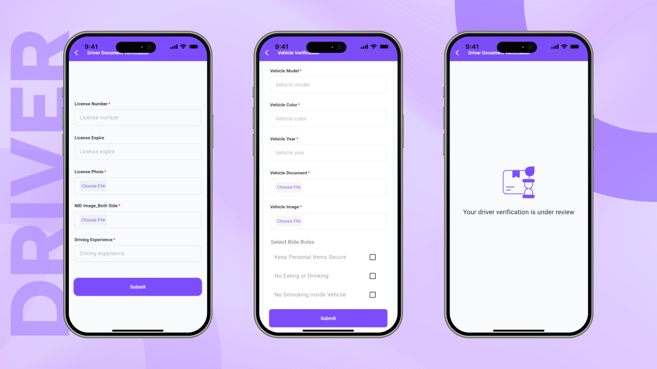 OvoRide - Complete Cross Platform Ride Sharing Solution by OvoSolutions