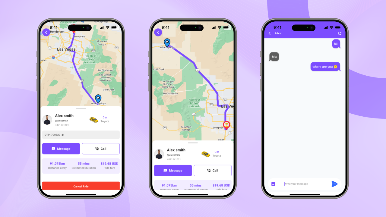 OvoRide - Complete Cross Platform Ride Sharing Solution by OvoSolutions