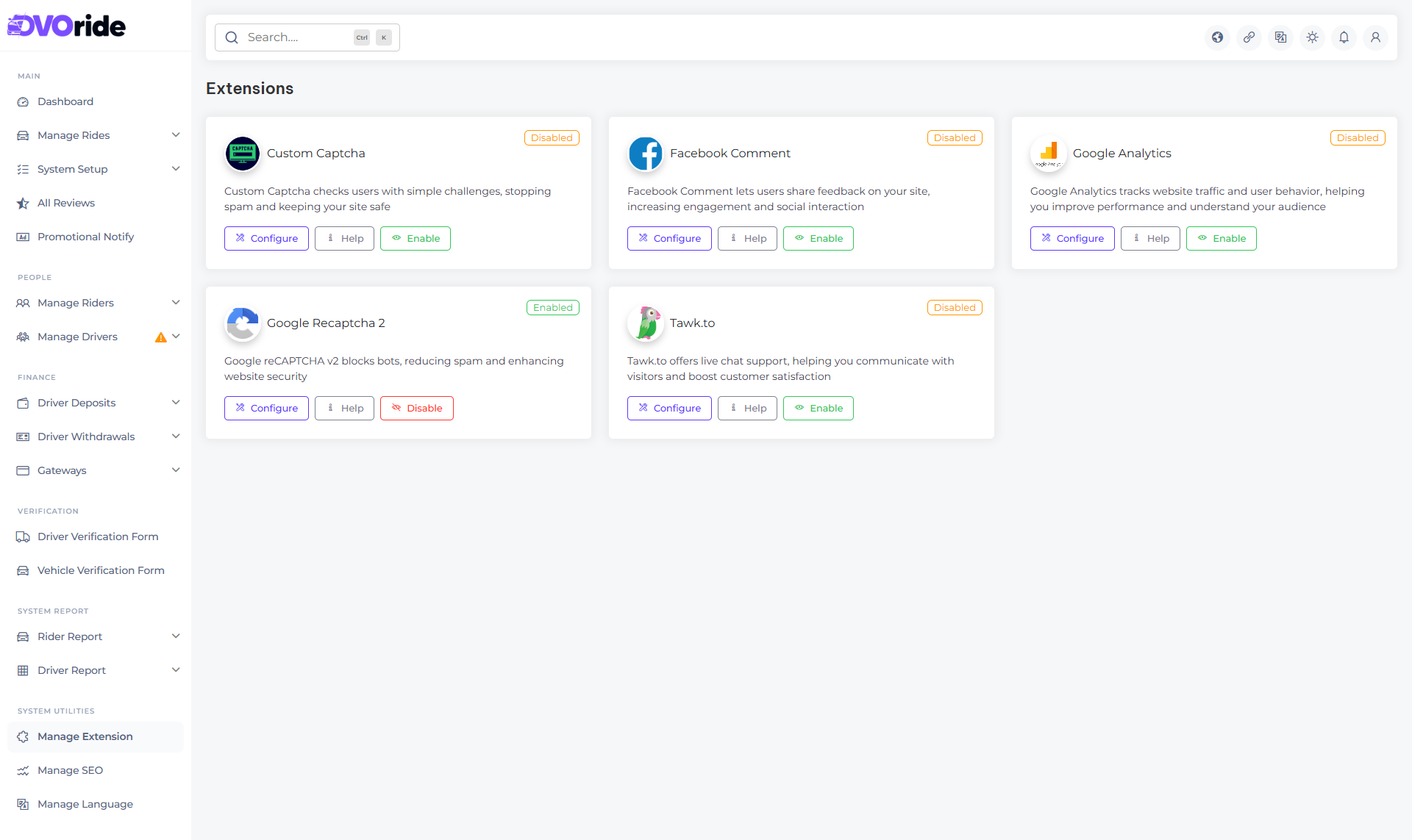 OvoRide - Complete Cross Platform Ride Sharing Solution by OvoSolutions