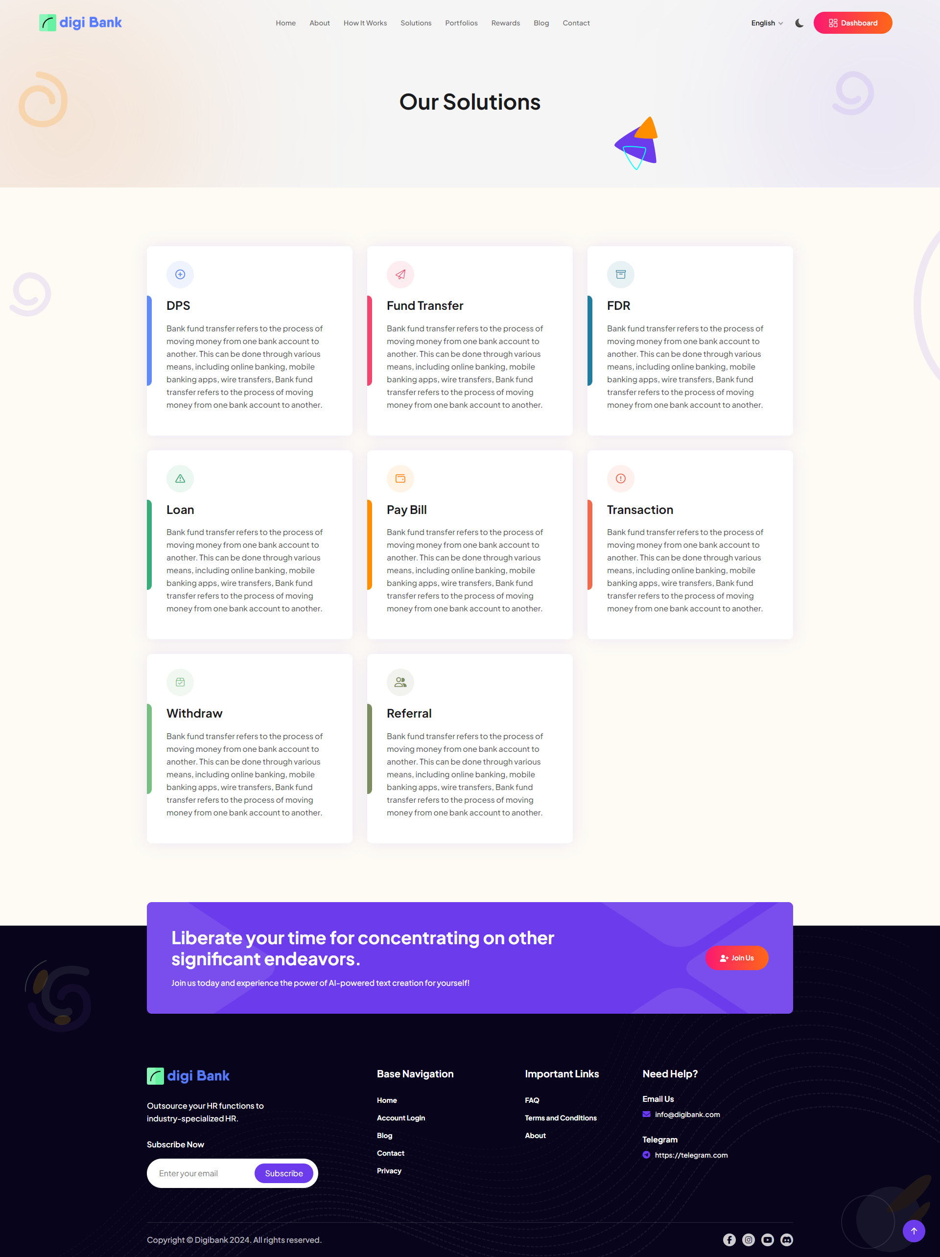 Digibank - Advanced Multi Wallet Digital Banking System with Virtual ...