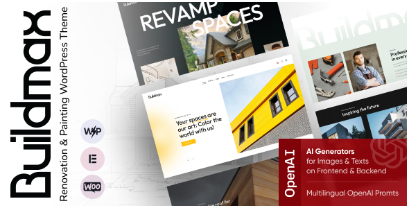 BuildMax - Renovation & Painting WordPress Theme by axiomthemes | ThemeForest