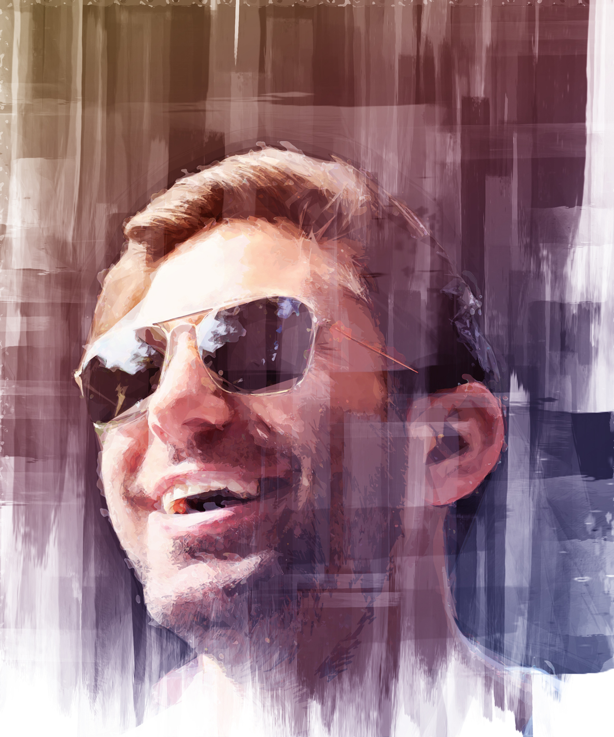 Abstract oil Painting Portrait - Photoshop Template, Add-ons | GraphicRiver