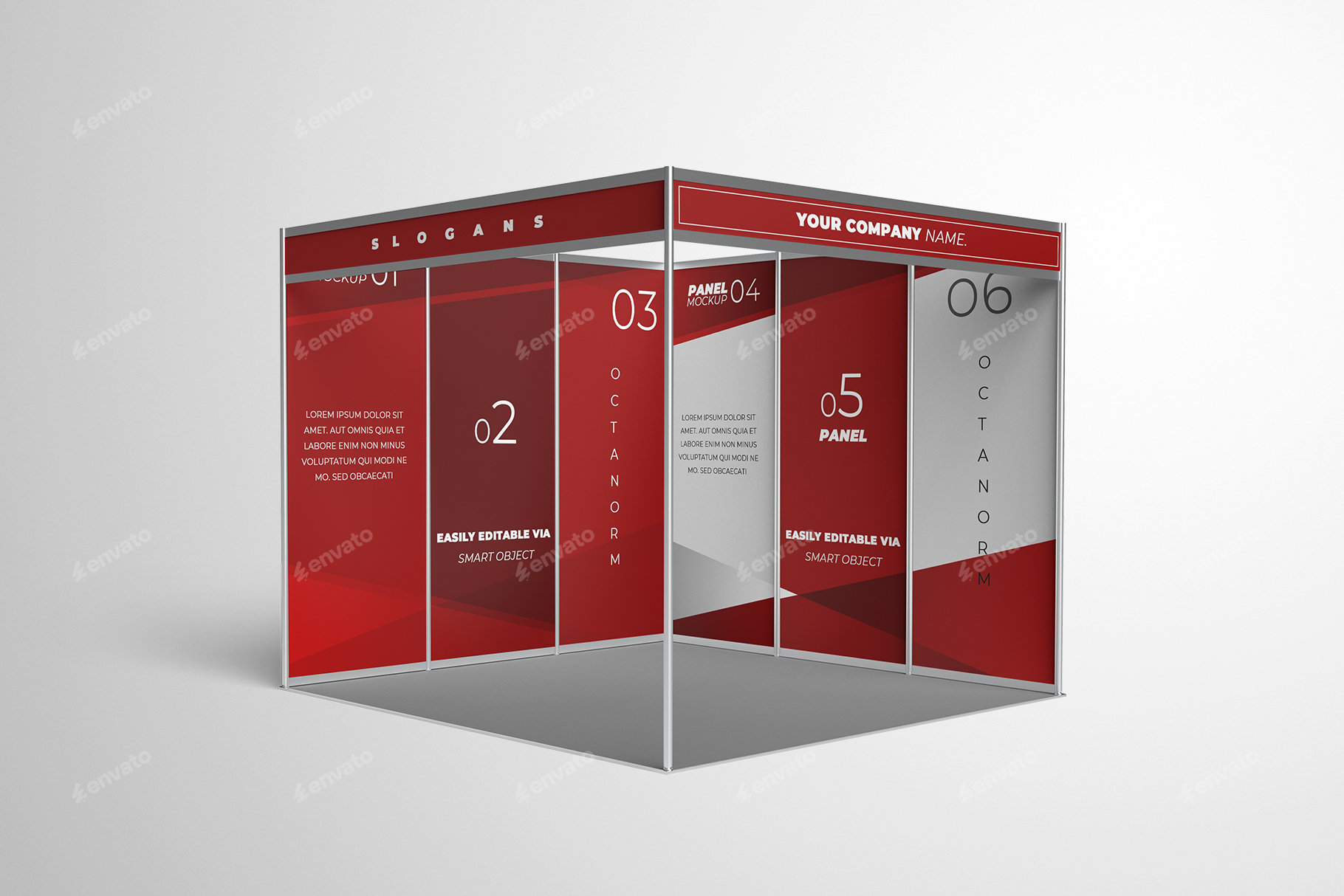 Octanorm Tradeshow Expo Booth Mockup, Graphics | GraphicRiver