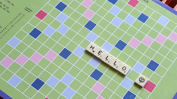Hello Scrabble Board Game Message, Stock Footage | VideoHive