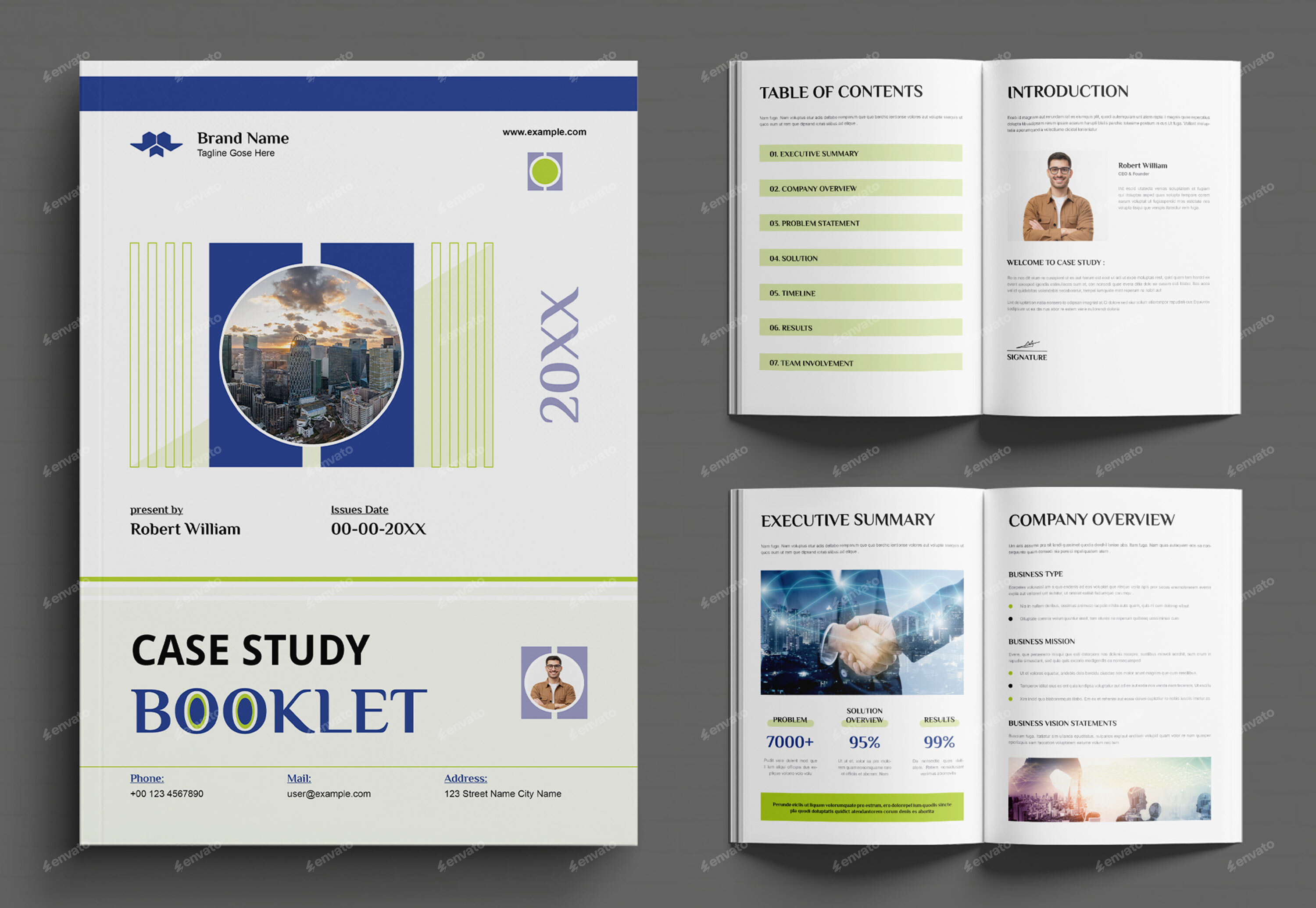 Case Study Booklet Template, Print Templates | GraphicRiver