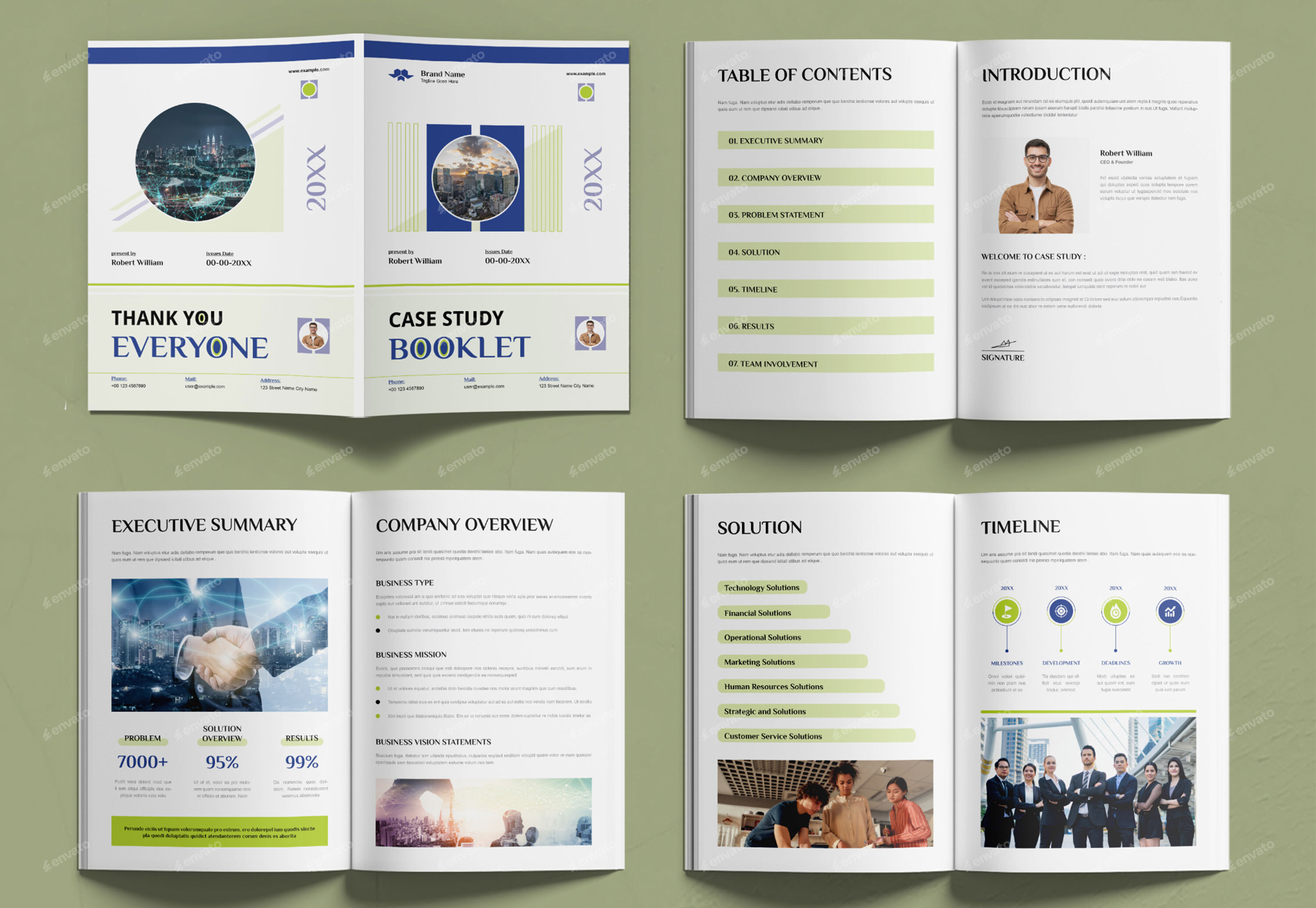 Case Study Booklet Template, Print Templates | GraphicRiver