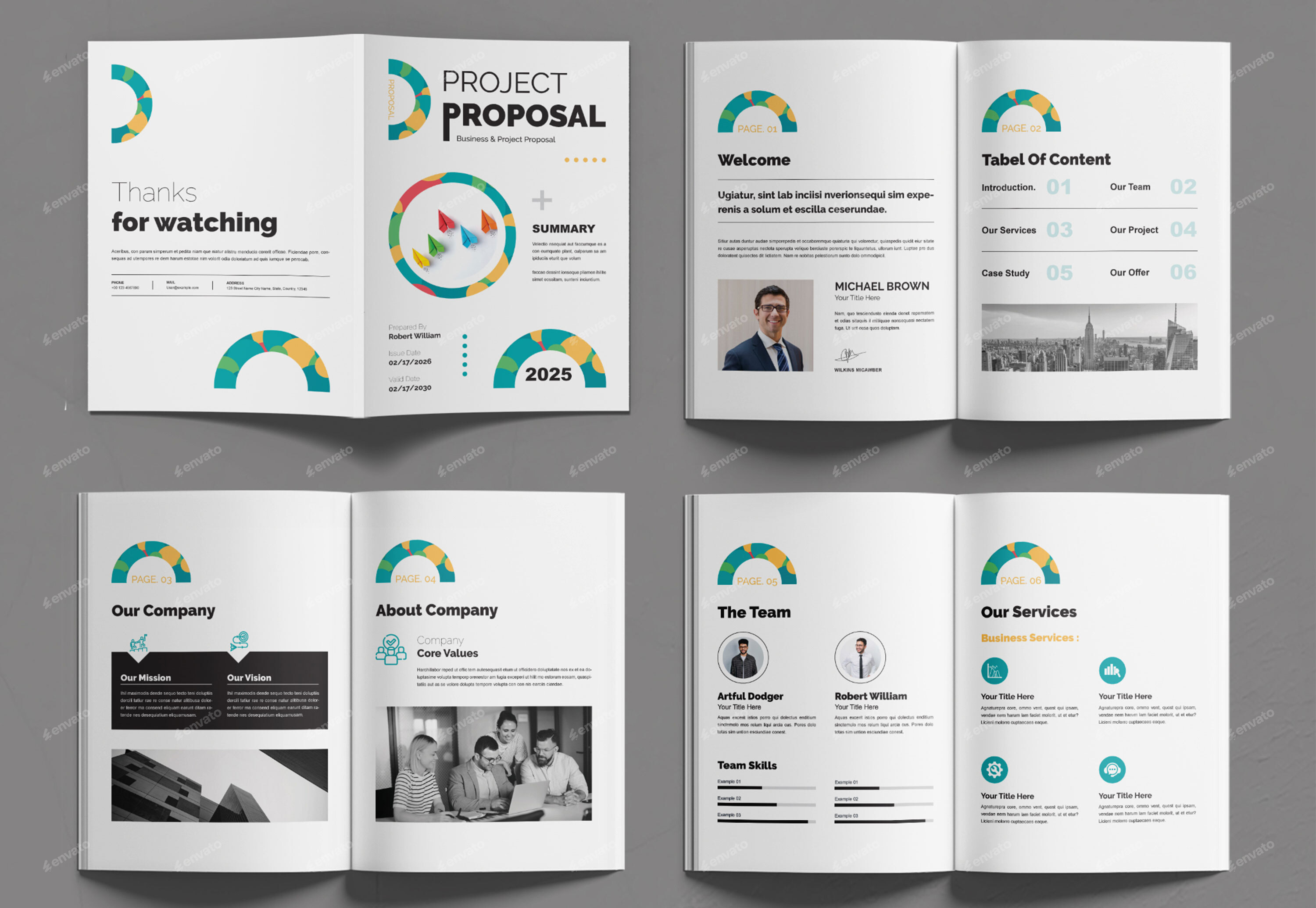 Project Proposal Design Template, Print Templates | GraphicRiver