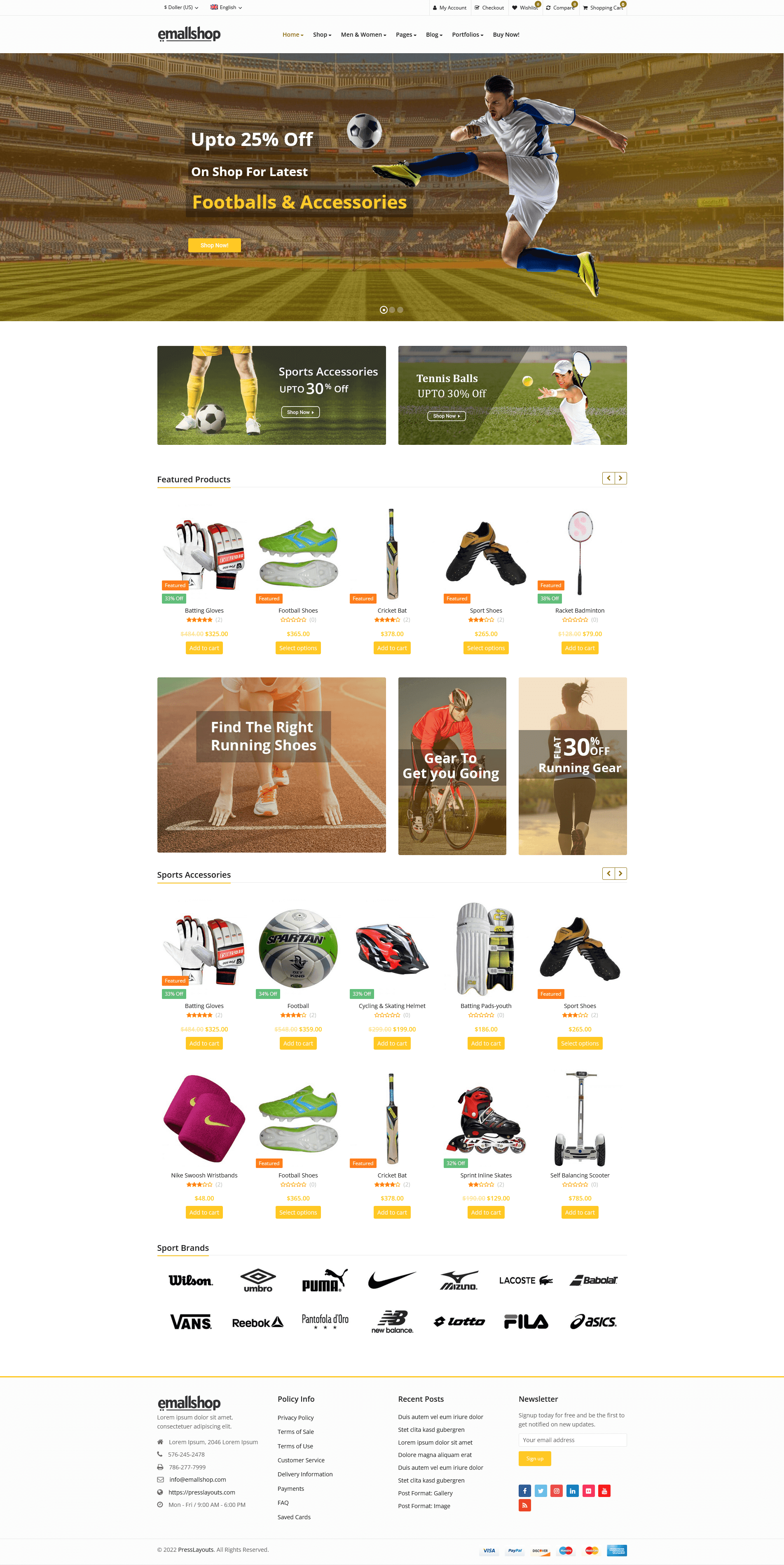 EmallShop - Responsive WooCommerce WordPress Theme by PressLayouts
