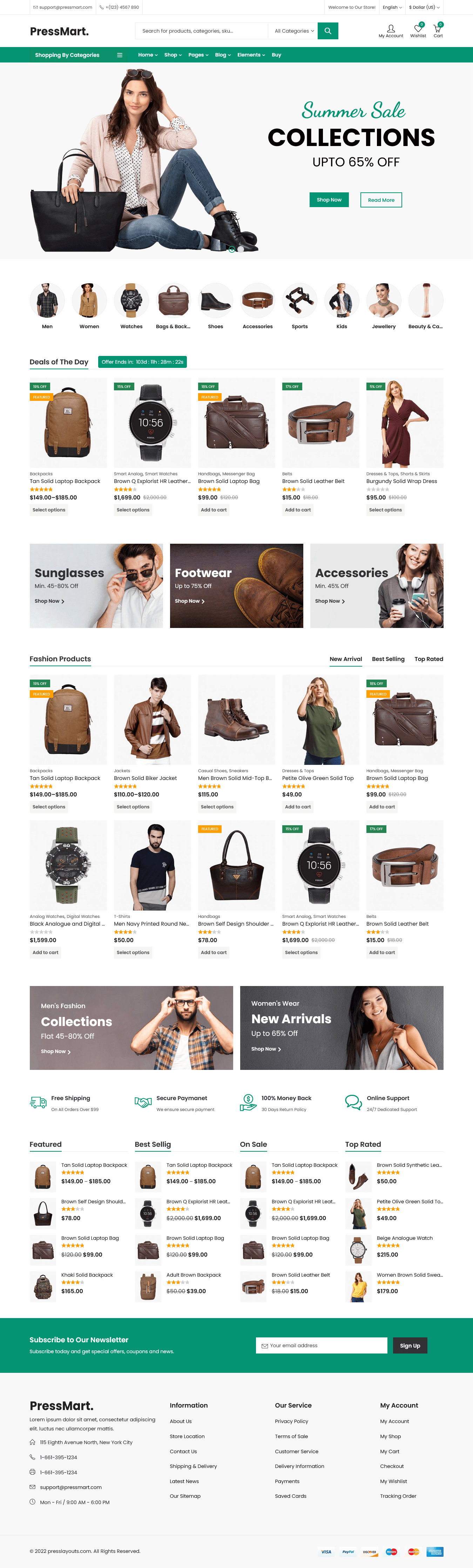 PressMart - Modern Elementor WooCommerce WordPress Theme by PressLayouts