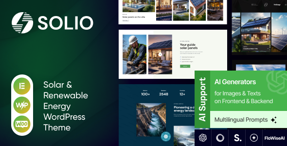 Solio - Green Power & Renewable Energy WordPress Theme by AncoraThemes