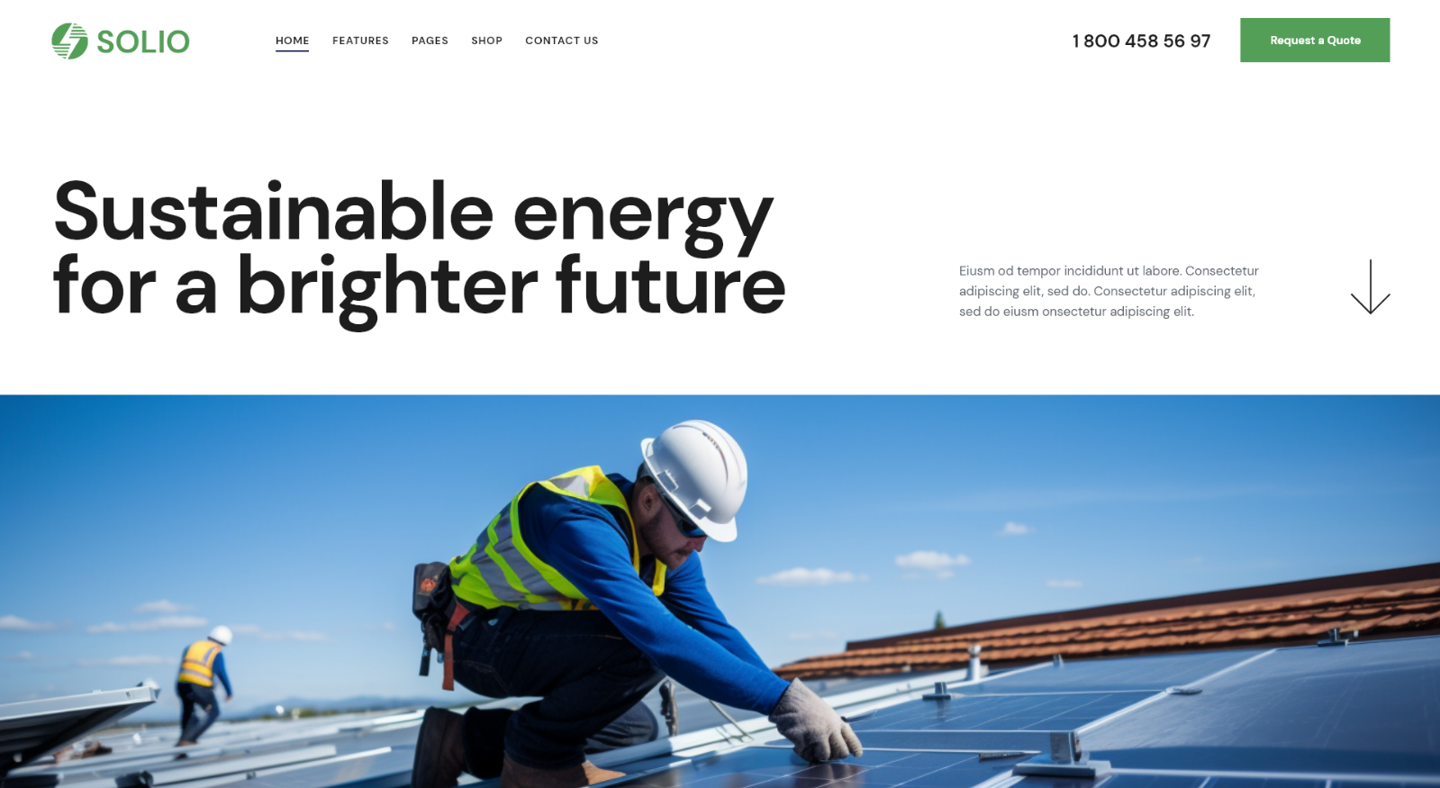 Solio - Green Power & Renewable Energy WordPress Theme by AncoraThemes