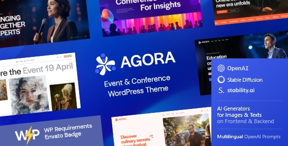 Agora — Event & Conference WordPress Theme by AncoraThemes | ThemeForest