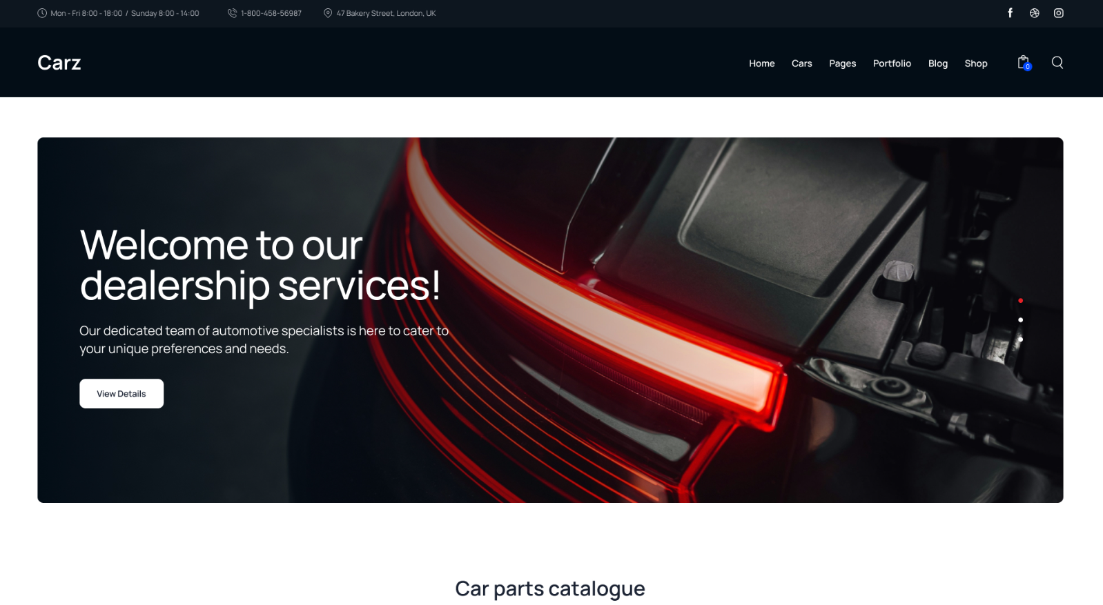 Carz — Car Dealer, Shop & Repair WordPress Theme by AncoraThemes ...
