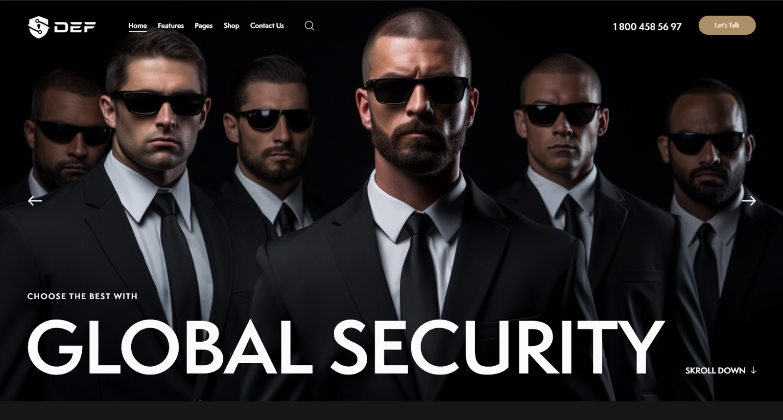Def — CCTV Camera & Bodyguard Security WordPress Theme by AncoraThemes