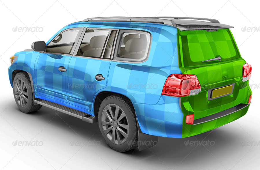 SUV Crossover Mock Up, Graphics | GraphicRiver