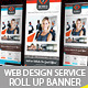 Web Design Service Roll Up Banner Signage - 1, Print Templates ...