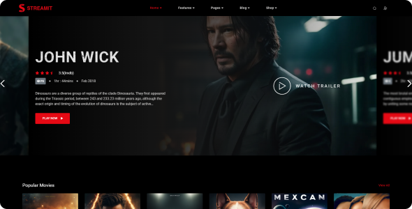 Streamit | Video Streaming VueJS, React JS, Laravel, HTML Admin Template + RTL by iqonicdesign
