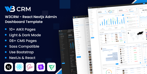 W3CRM - React Next Js Admin Dashboard Template by DexignZone | ThemeForest