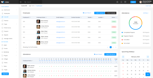 W3CRM - React Next Js Admin Dashboard Template by DexignZone | ThemeForest