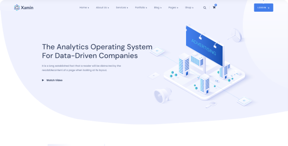Xamin - Data Science & Analytics SaaS WordPress Theme by iqonicdesign