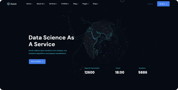 Xamin - Data Science & Analytics SaaS WordPress Theme by iqonicdesign