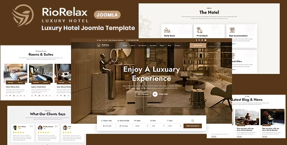 Riorelax - Luxury Hotel Joomla 5 Template by WindstripeThemes | ThemeForest