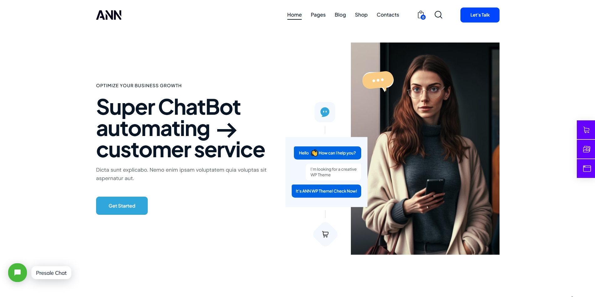 AI ANN - AI Generator OpenAI Elementor WordPress Theme by axiomthemes