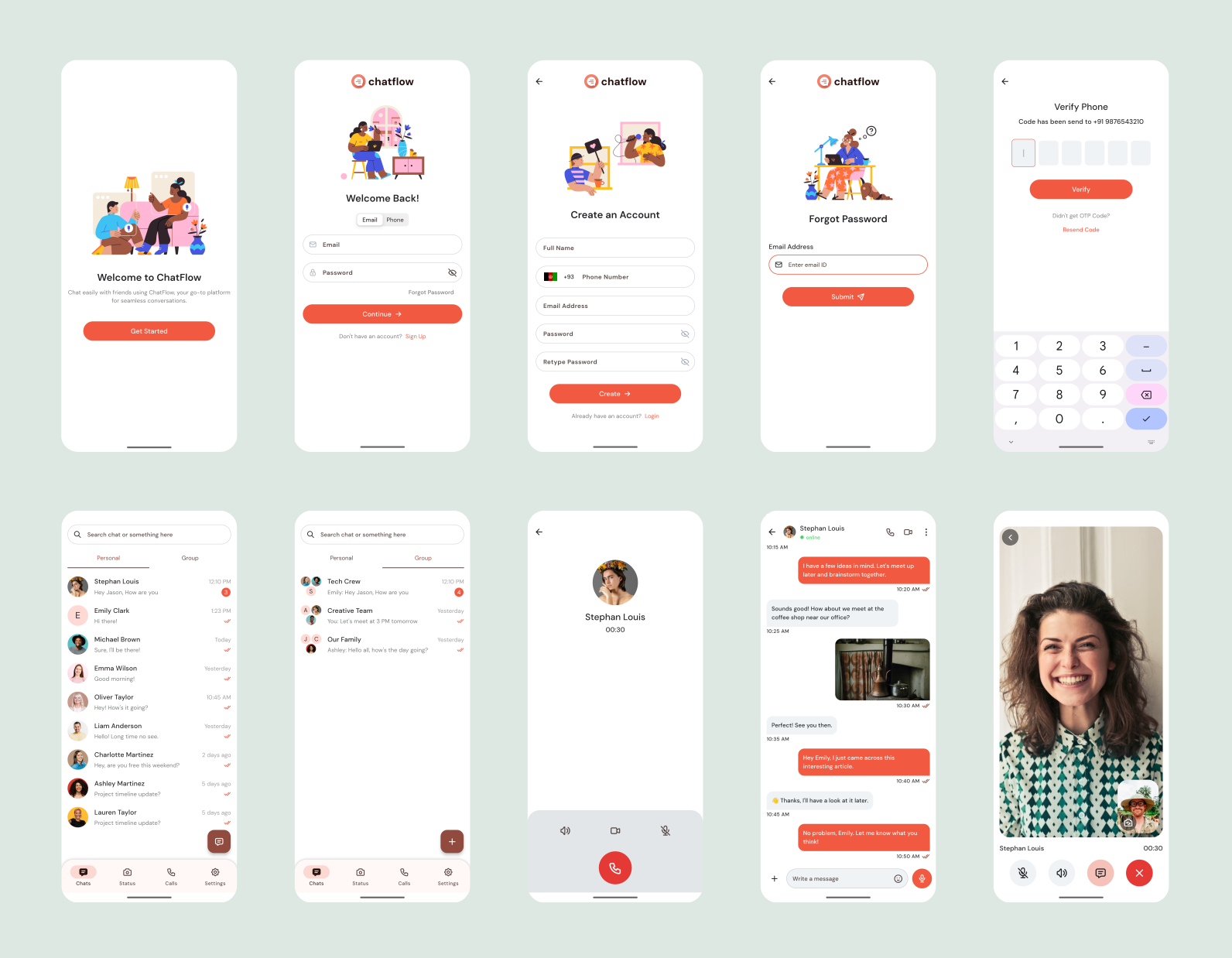 Chatflow Flutter Chat App Ui Kit By Devcraftify Codecanyon 0069