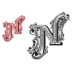 N Letter in Vintage Calligraphic Style, Vectors | GraphicRiver