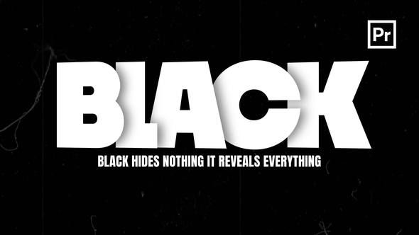 Black - Text Animations for Premiere Pro, Premiere Pro Templates ...