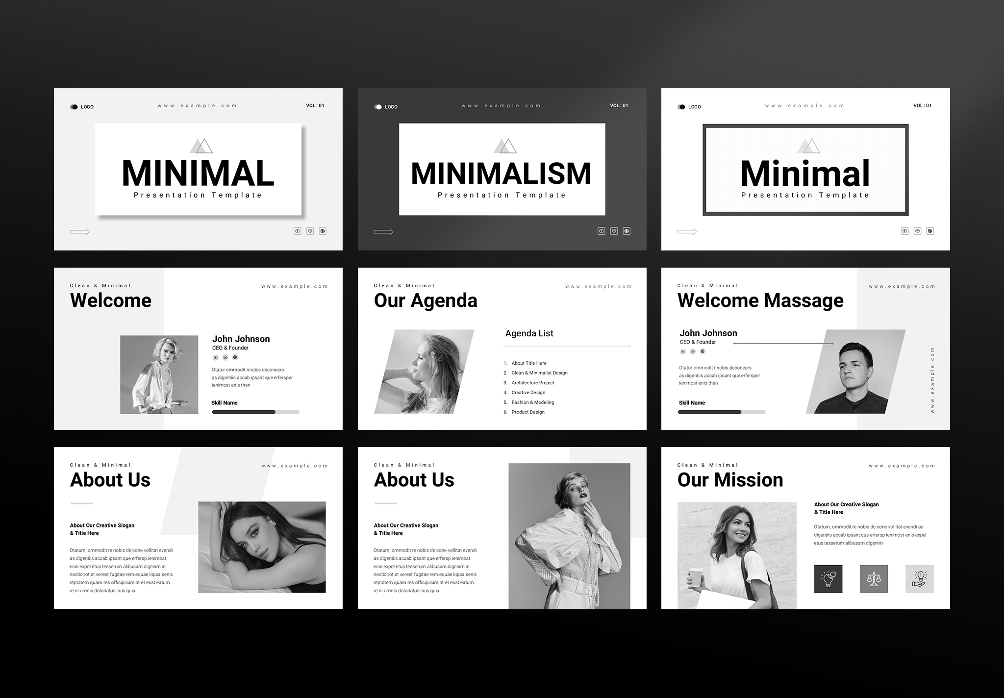 Minimal Creative Powerpoint Presentation Template, Presentation Templates